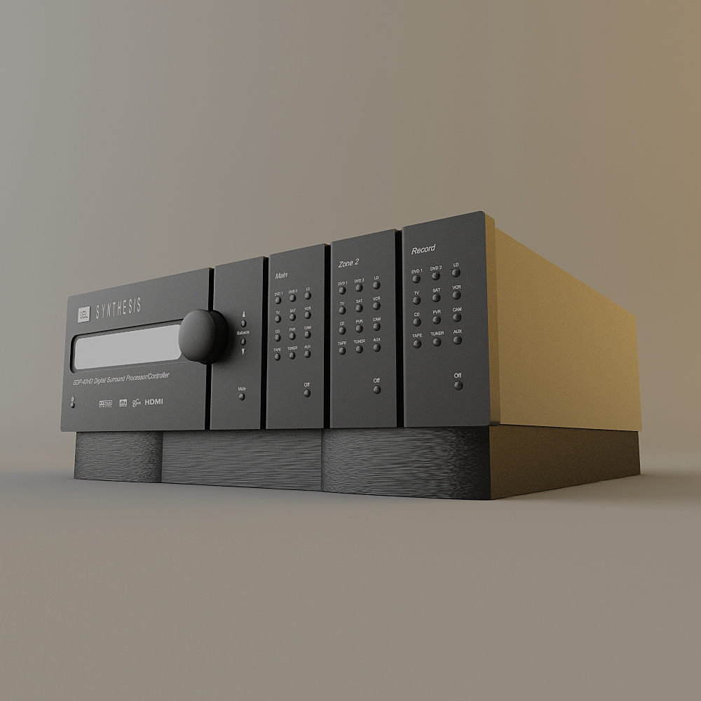 JBL Synthesis SDP 40高清环绕声处理器/前置放大器3D模型 - TurboSquid 650083