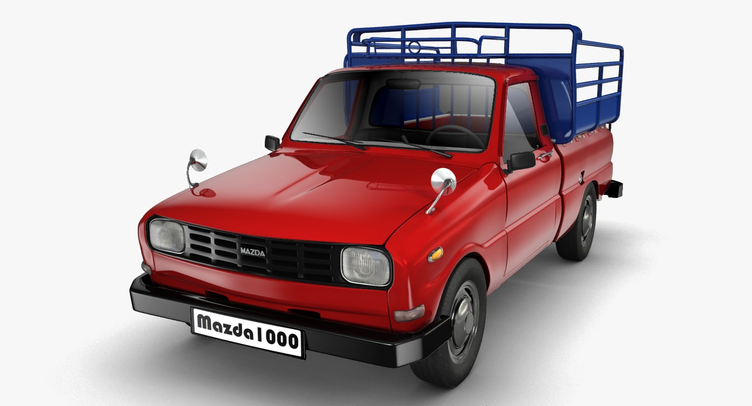 3d model mazda 1000 pickup