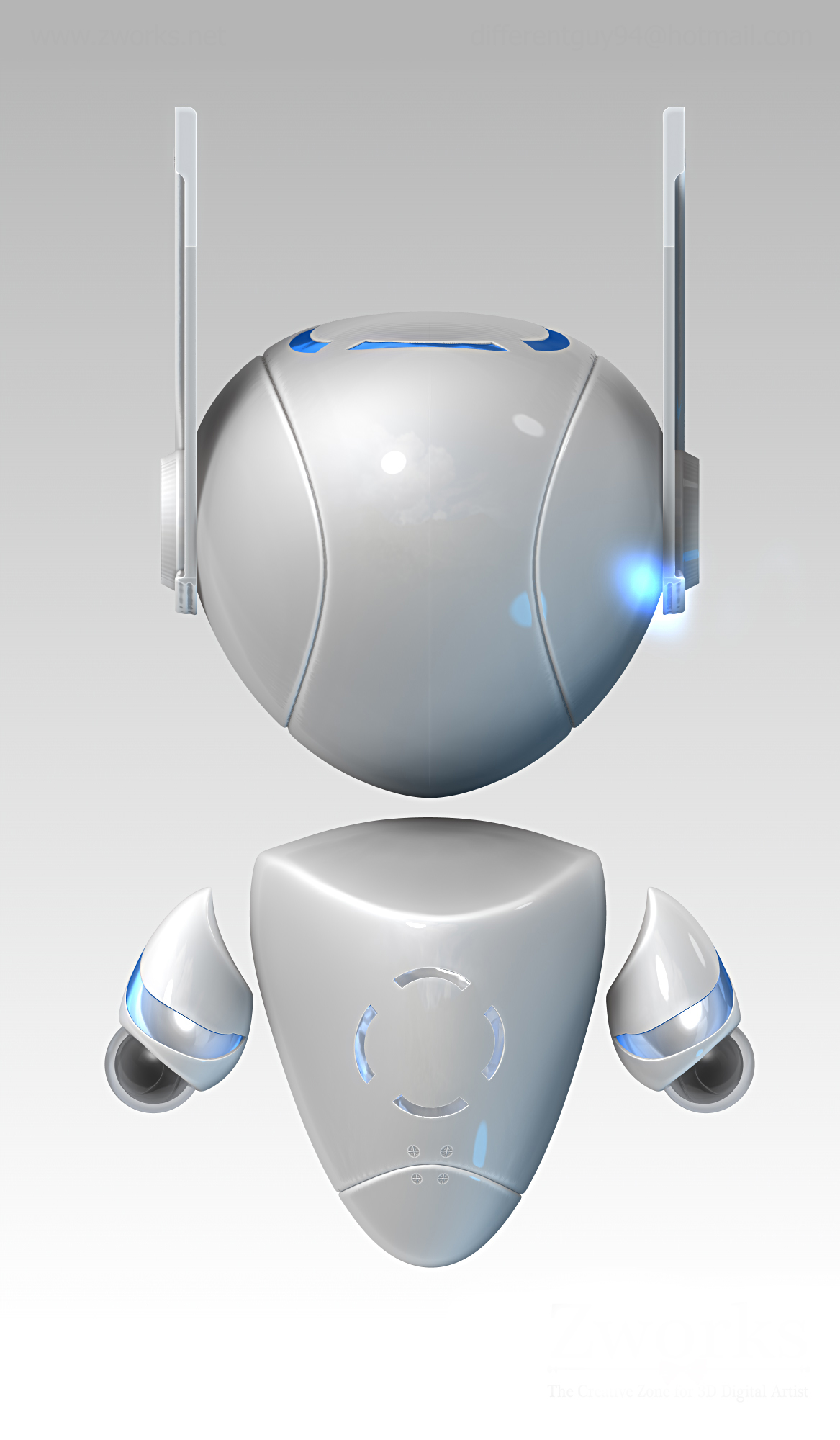 3d robot model