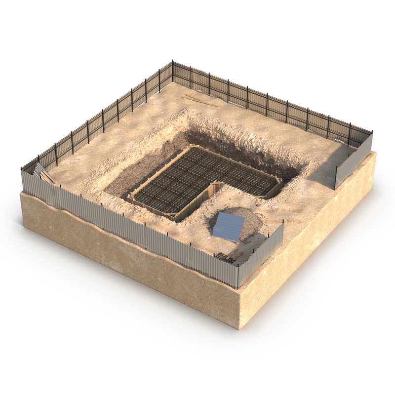 construction pit 3 3d model