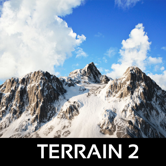 mountain terrain snowy max