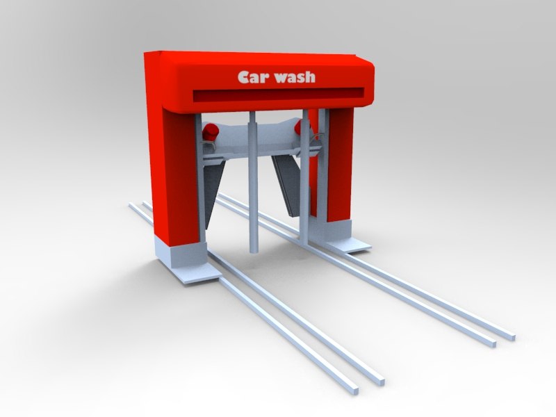 car wash 3d model