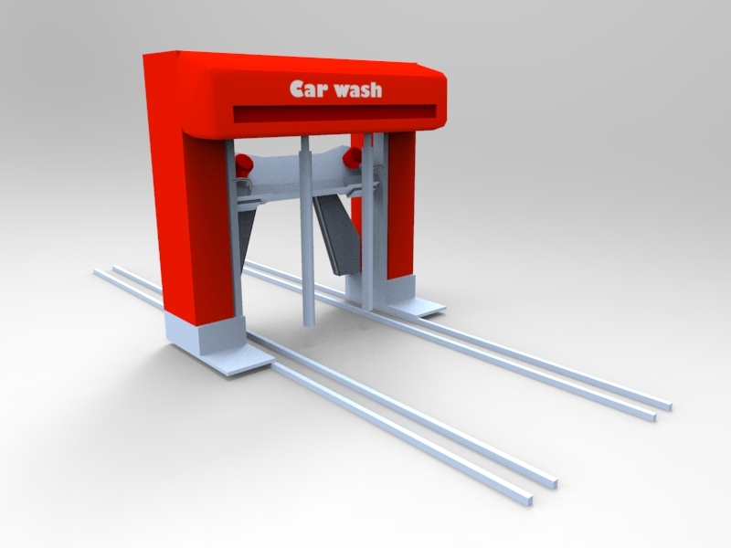 car wash 3d model