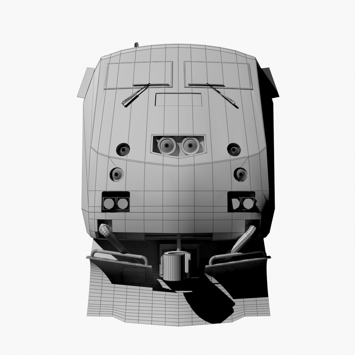 3d model ge genesis p42dc amtrak train