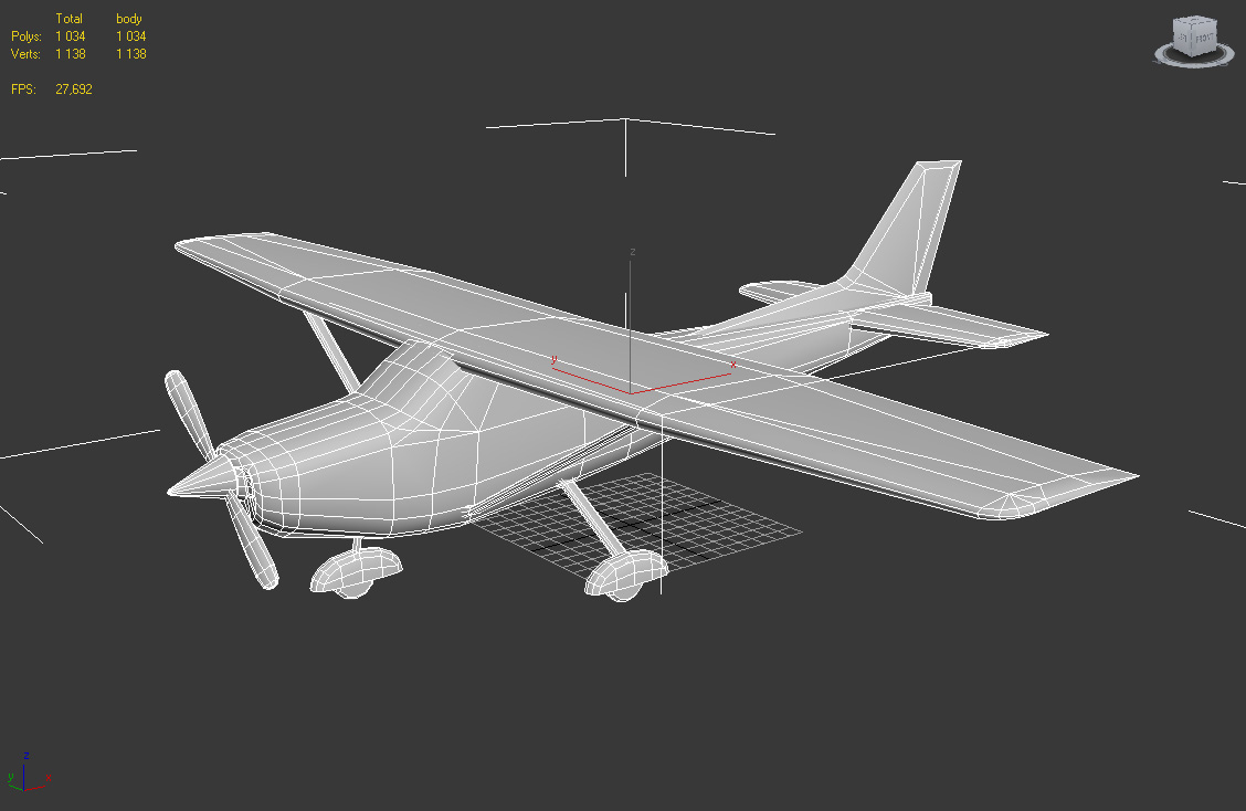 cessna 172 3d model