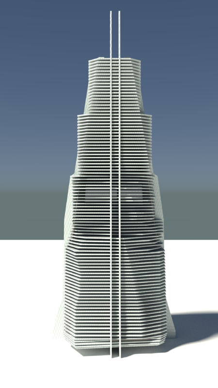 3d model of skyscaper