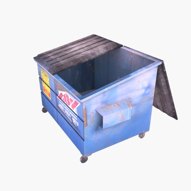 garbage dumpster 3d model
