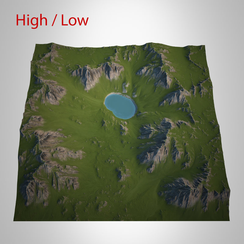 3d mountain landscape