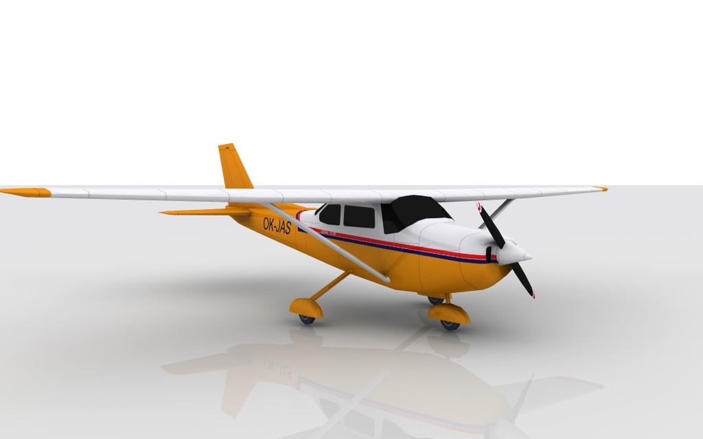 cessna 172 3d model