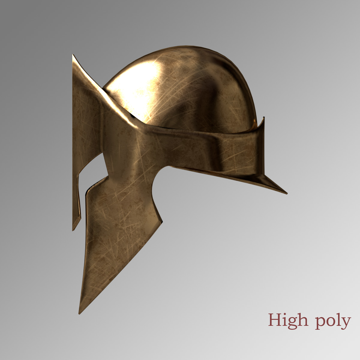 3d spartan helmet
