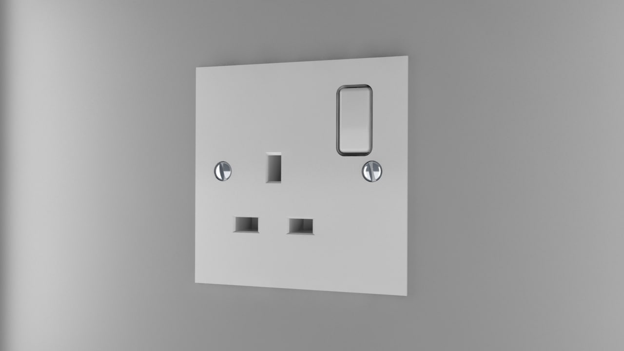 power socket type g 3d 3ds