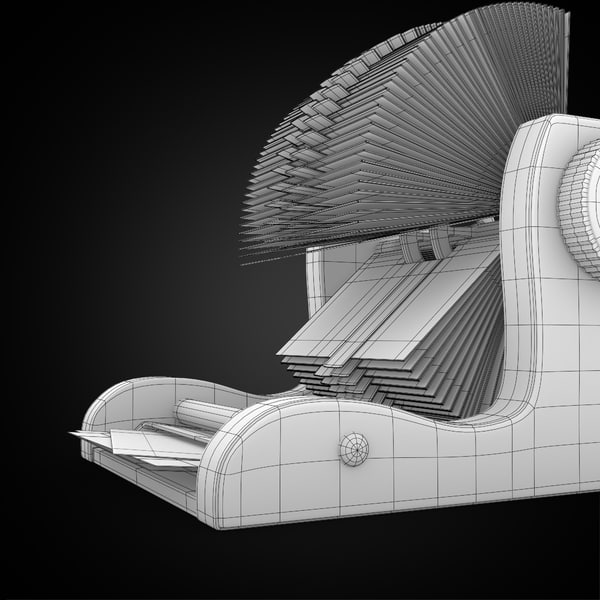 3d model vintage rolodex