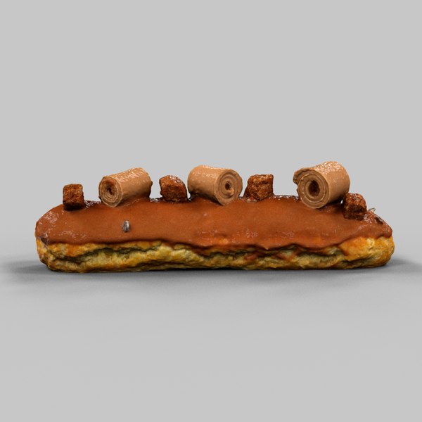 Eclair巧克力3D模型 - TurboSquid 992146