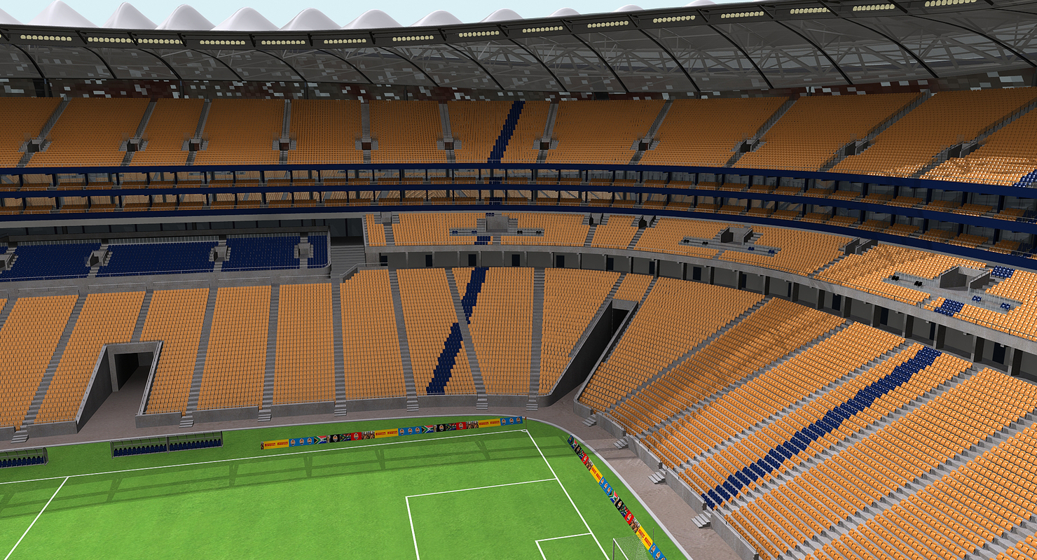 3d soccer city stadium