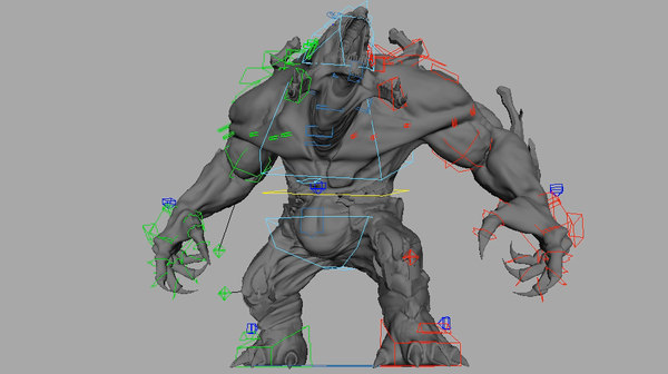 3d monster alien