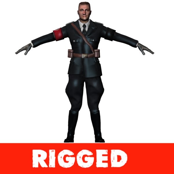 vr soldier ww2 german 3d max