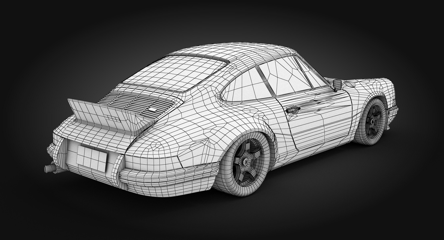3d model porsche 911 carrera rs