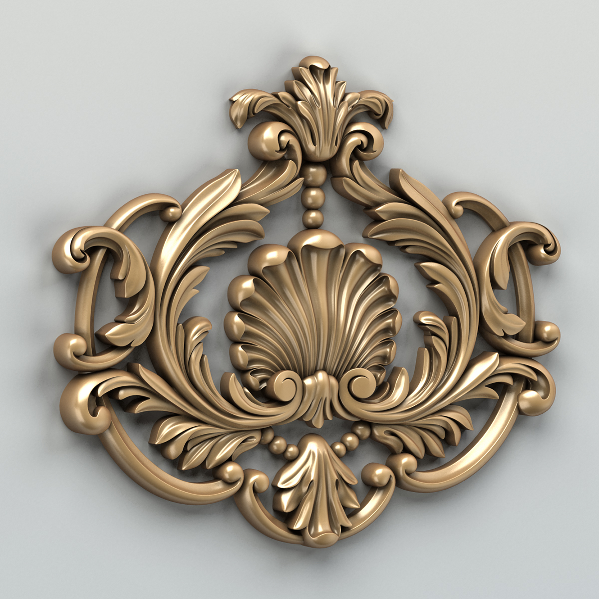 3d carved central decor model