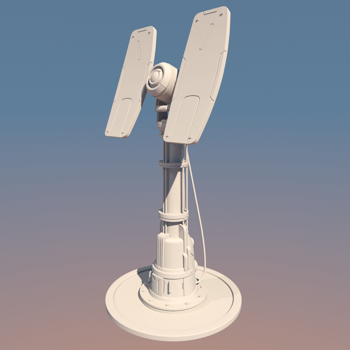 max sci-fi radar tower