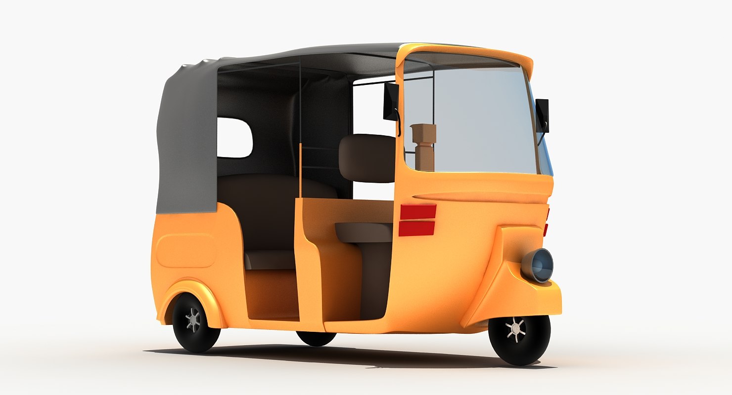 3d rickshaw modeled model