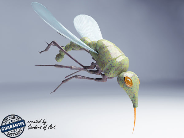 3d model of mosquito