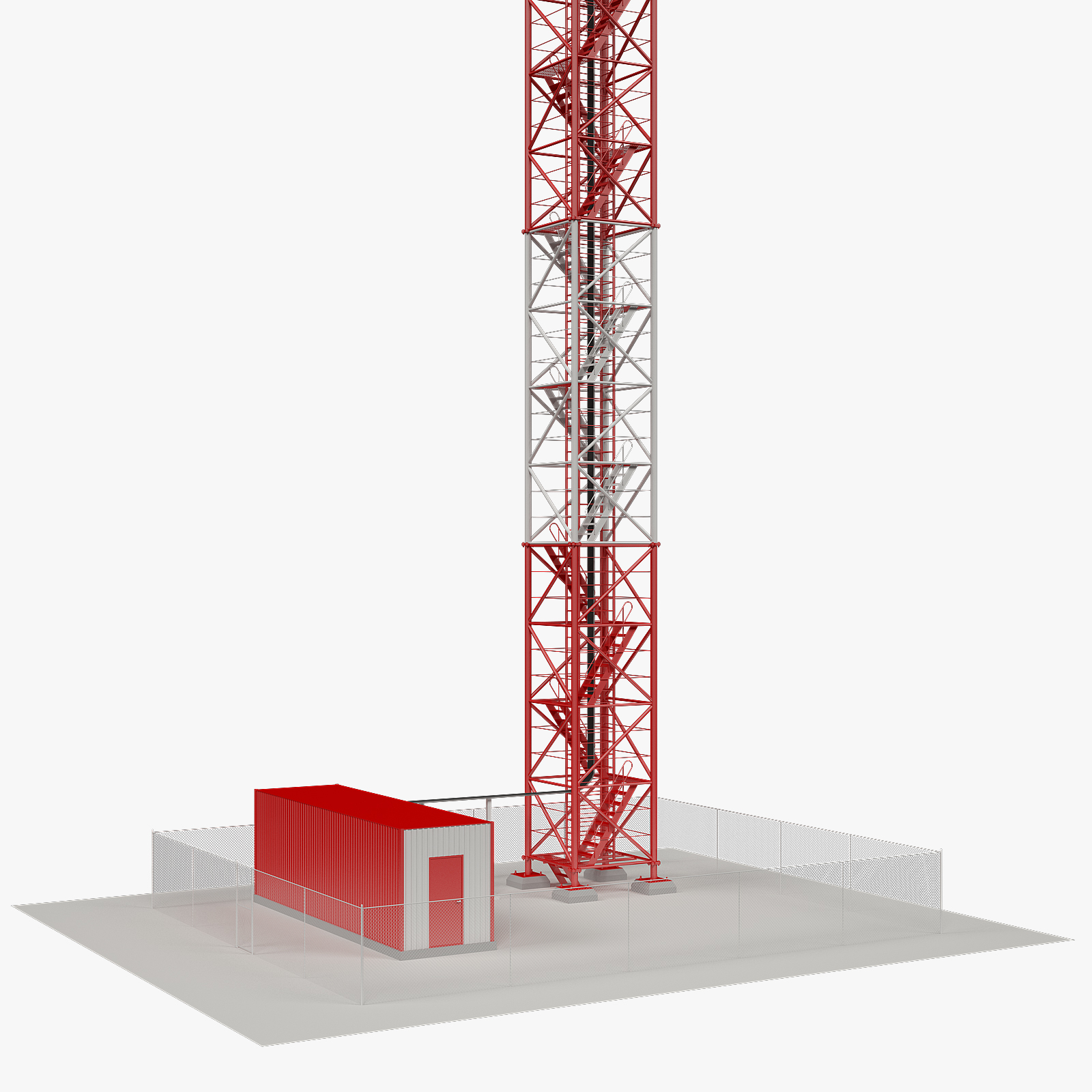 3d model of towers communication
