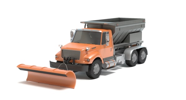 3d model of snow plow