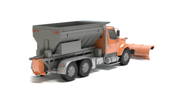 3d model of snow plow