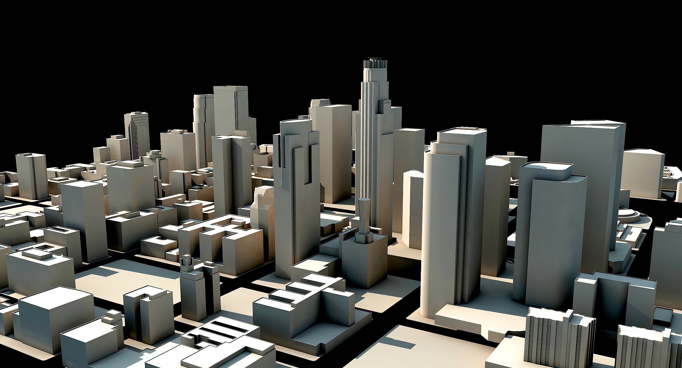 3d model los angeles downtown