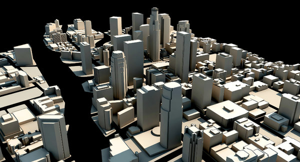 3d model los angeles downtown