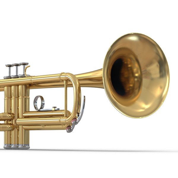 trumpet realistic 3d c4d