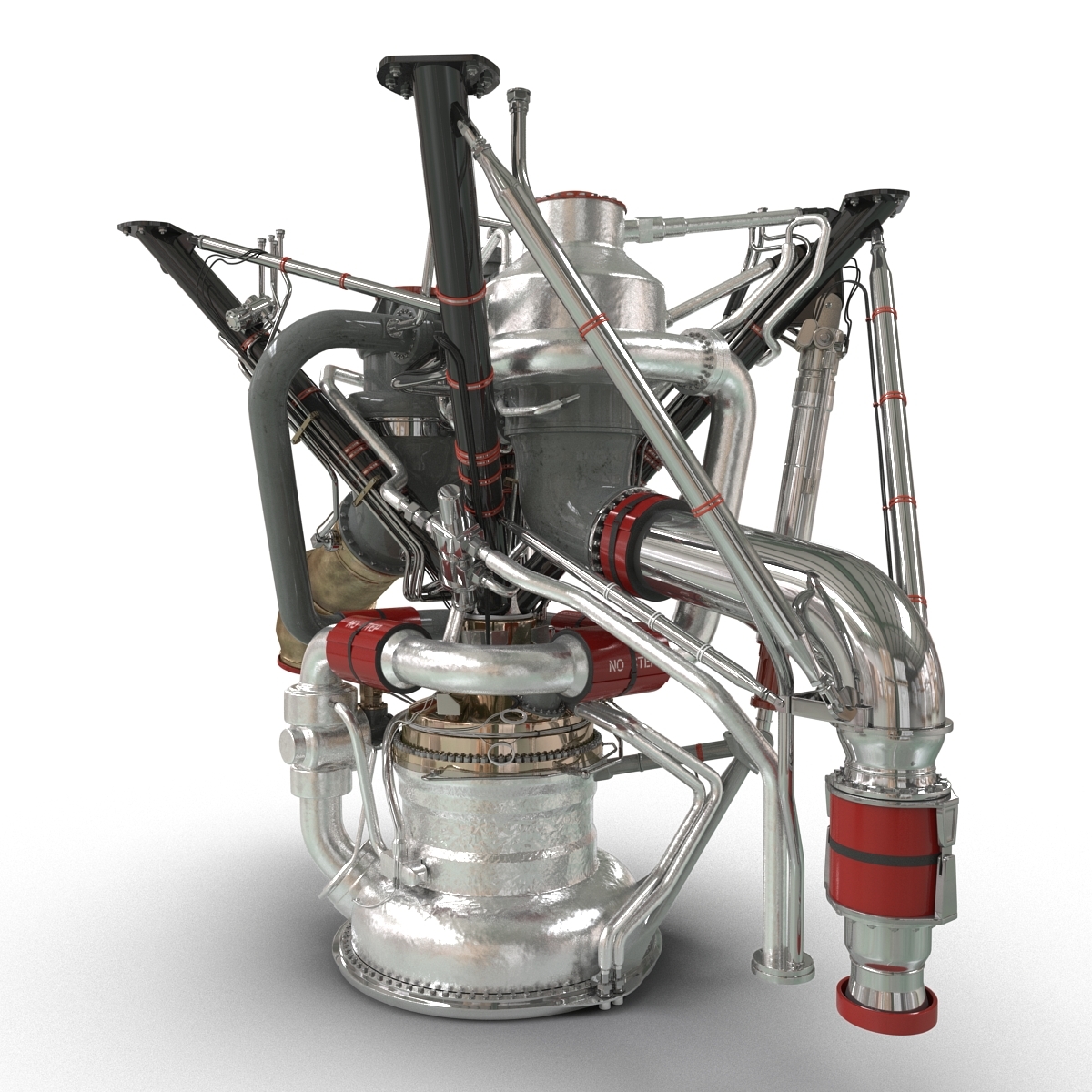 rs-68 rocket engine 3d c4d