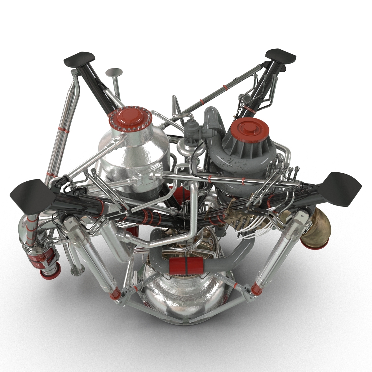 rs-68 rocket engine 3d c4d