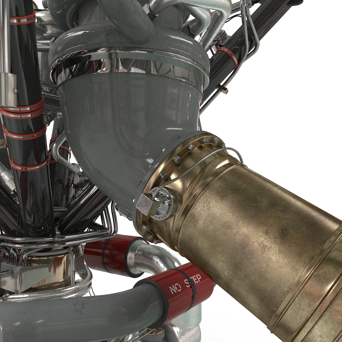 rs-68 rocket engine 3d c4d
