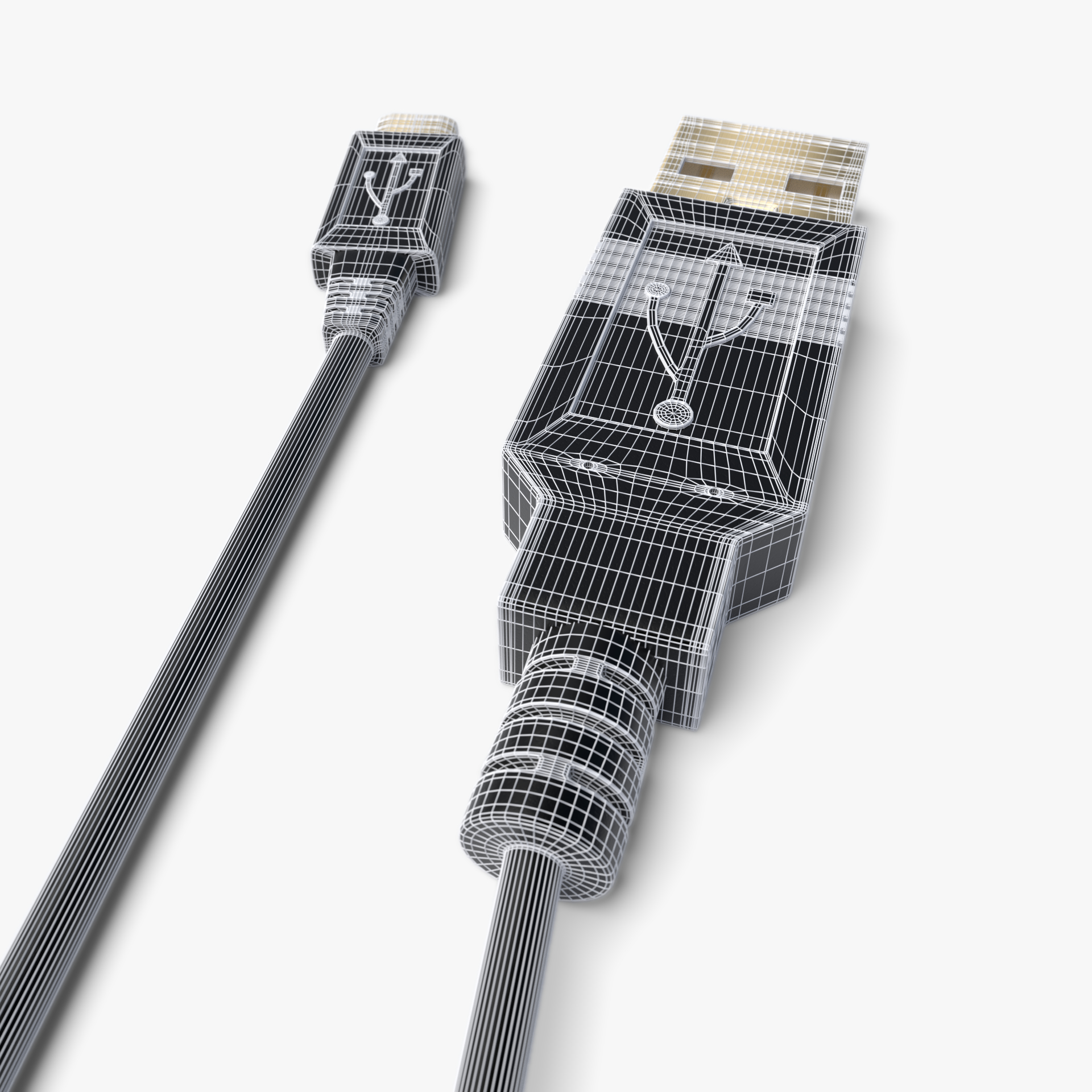 3d 6 usb micro cable model