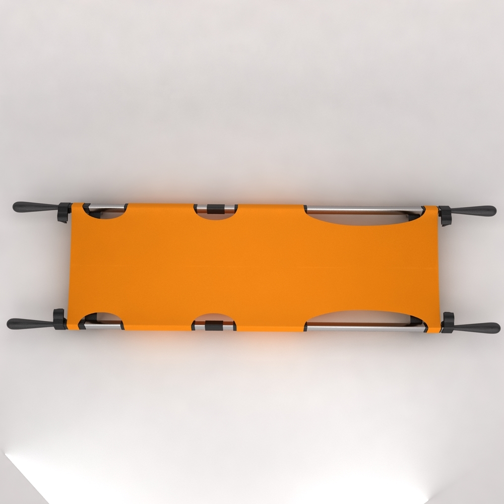 3d model hospital stretcher bed equipment