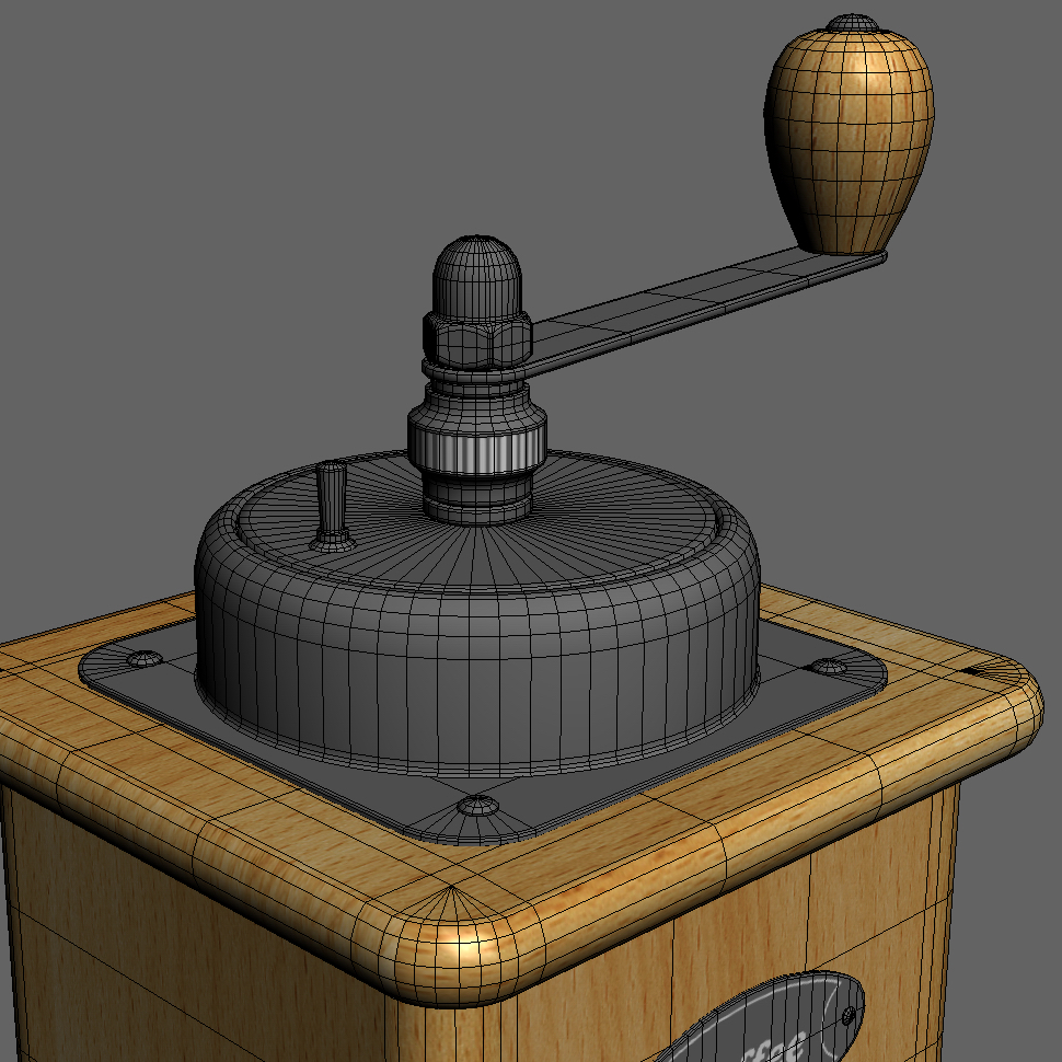 3d model coffee grinder