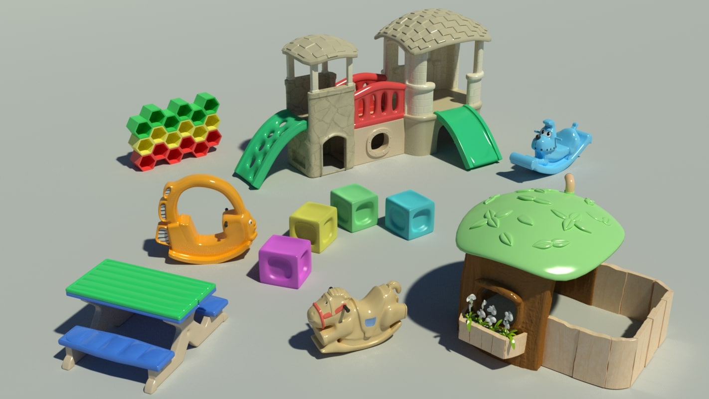 3d model toys playgrounds