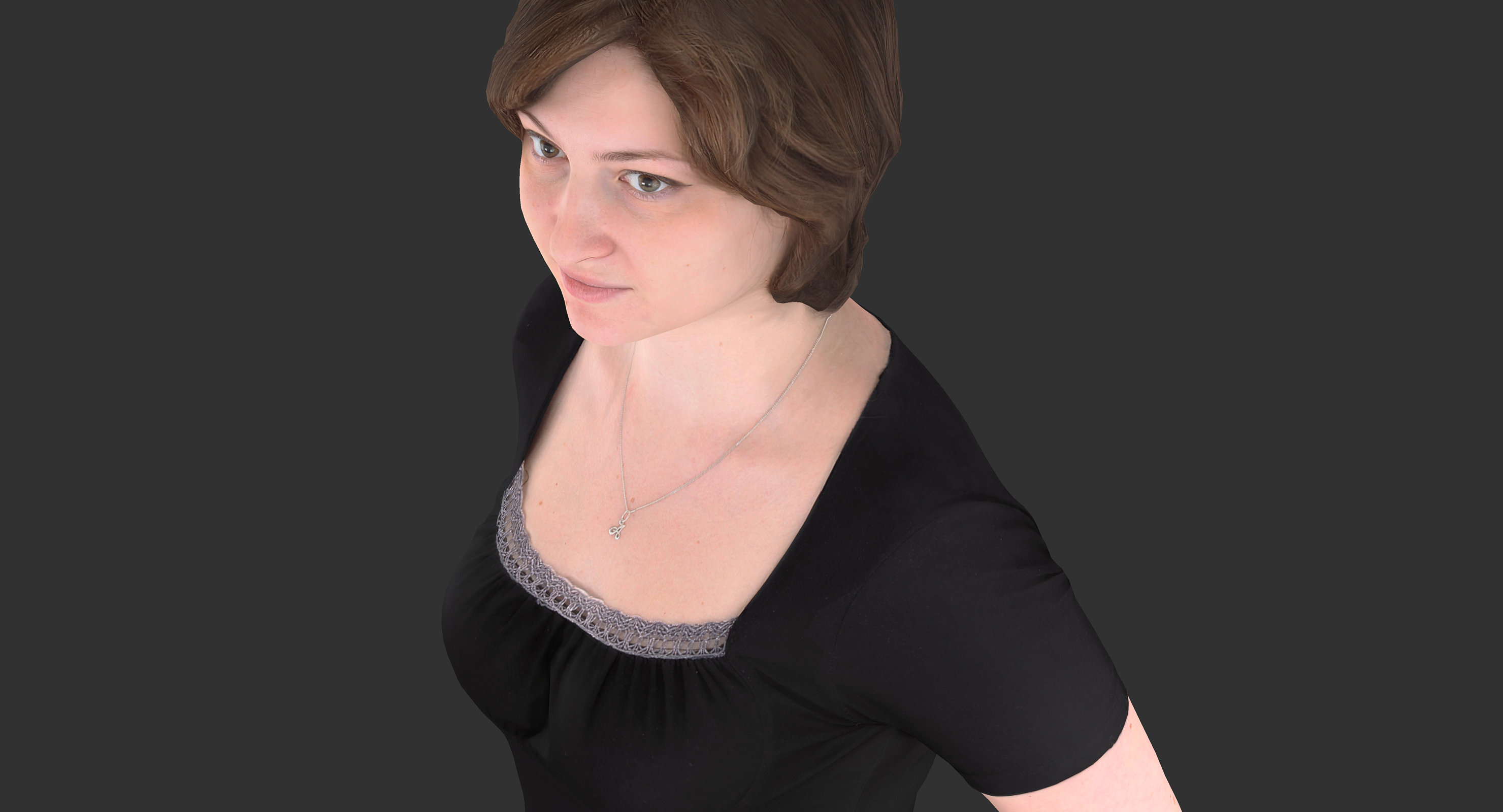 3d model casual woman