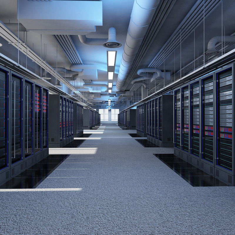 data servers 3d model