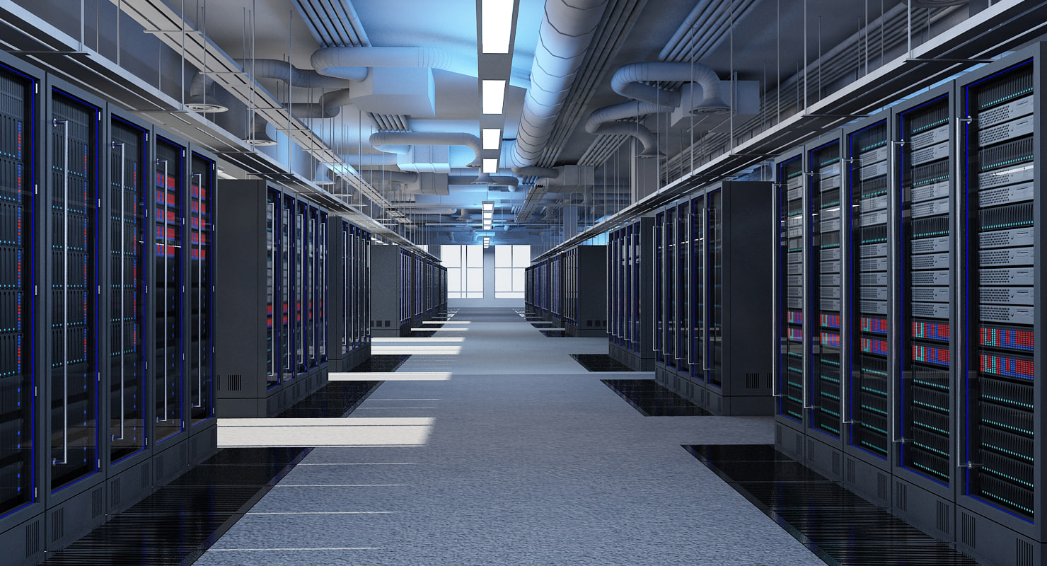data servers 3d model