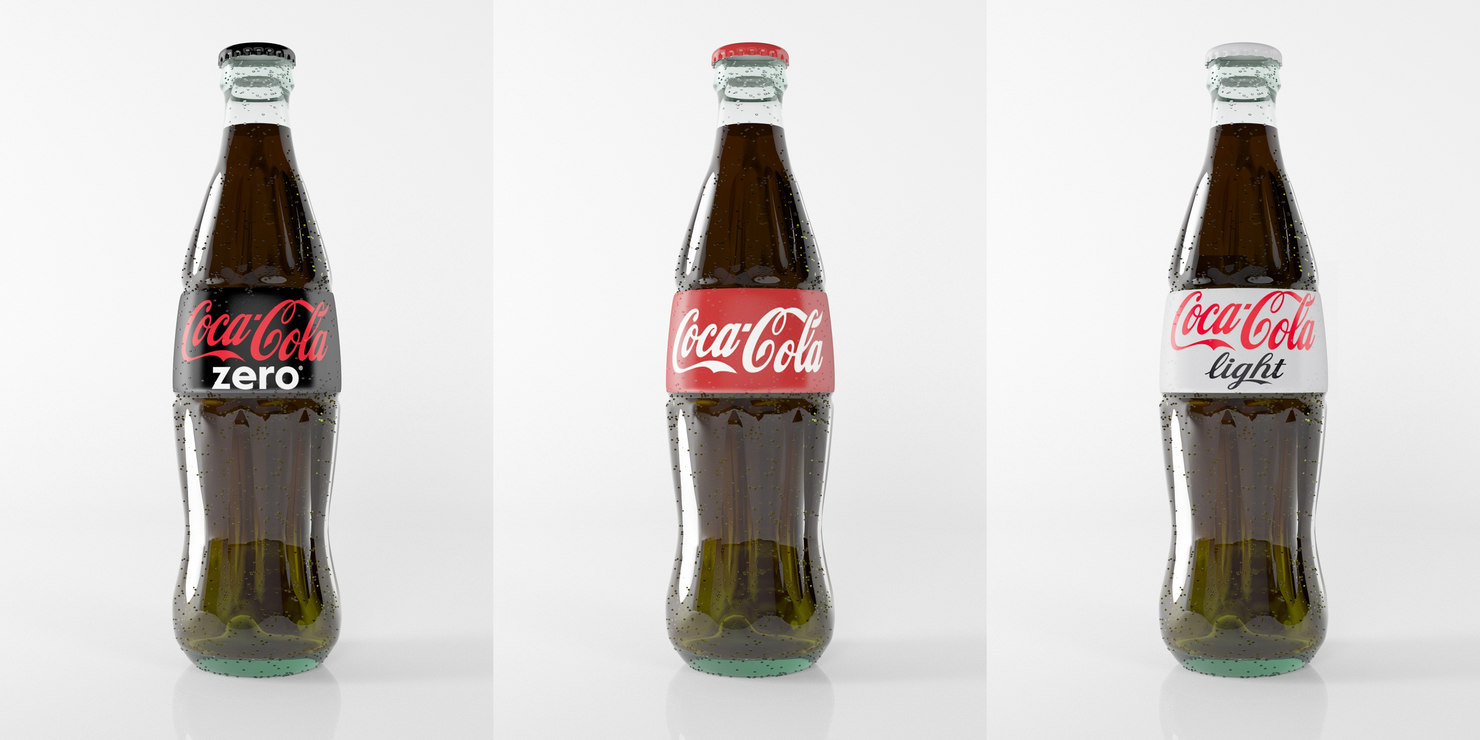 photorealistic coca cola 3d model