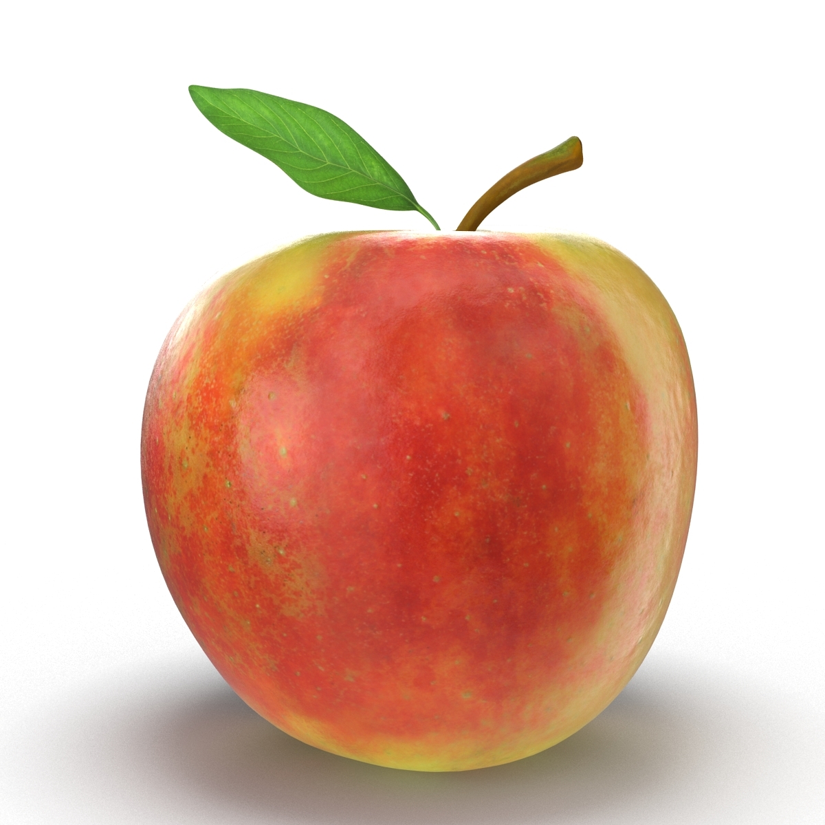 apple fruit 3d obj