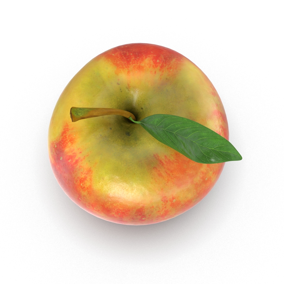 apple fruit 3d obj