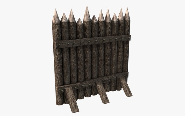 3d wooden stockade