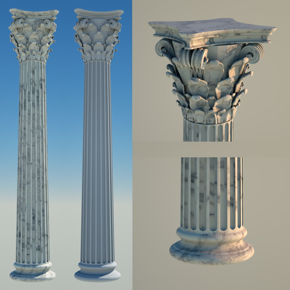 greek column 3ds