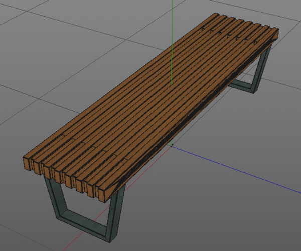 c4d mall bench
