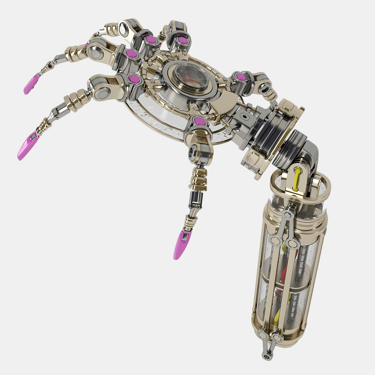 robot arm steampunk max