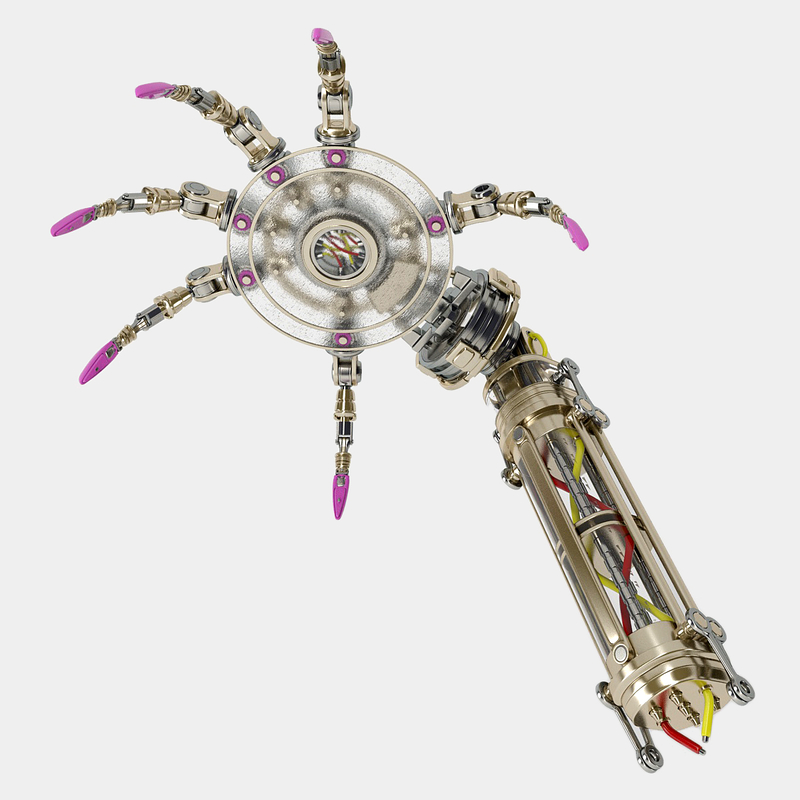 robot arm steampunk max