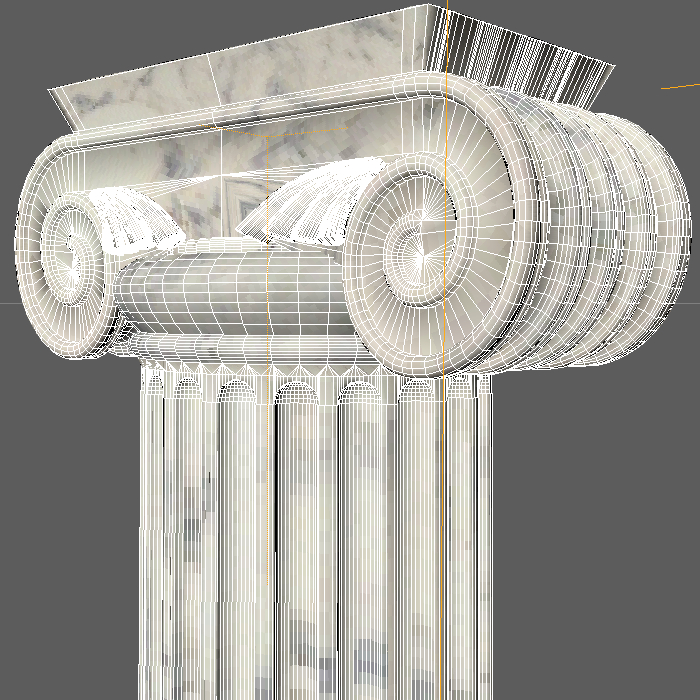 3d greek column 1 ionic